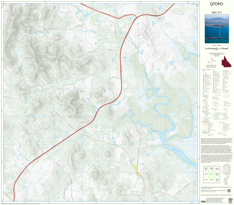 Mount Chalmers (9051-311) Map by Department of Natural Resources and ...