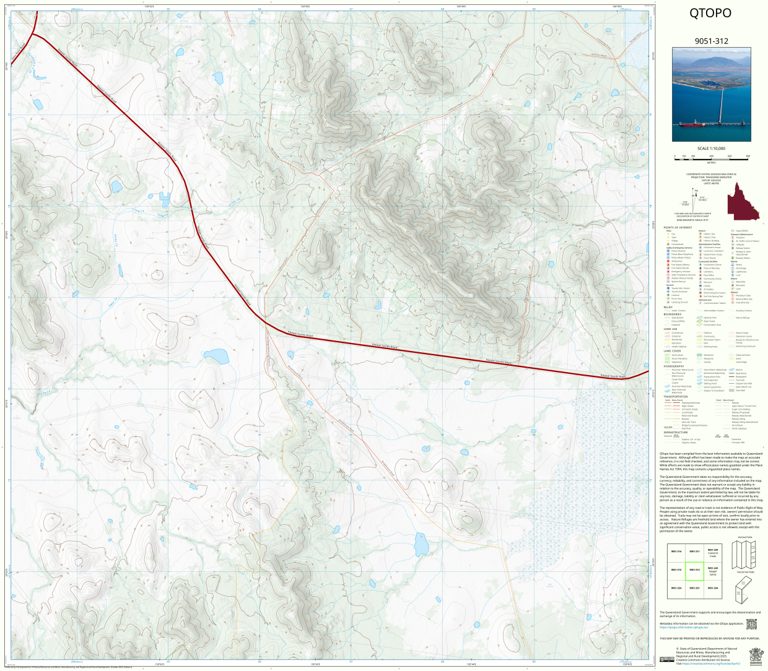 Mount Chalmers (9051-312) Map by Department of Natural Resources and ...