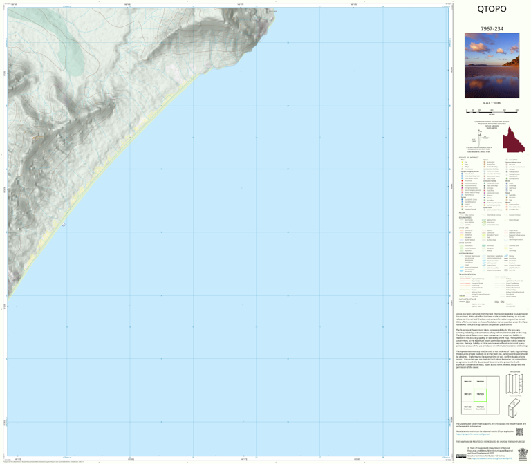 Mount Cook (7967-234) Map by Department of Natural Resources and Mines ...