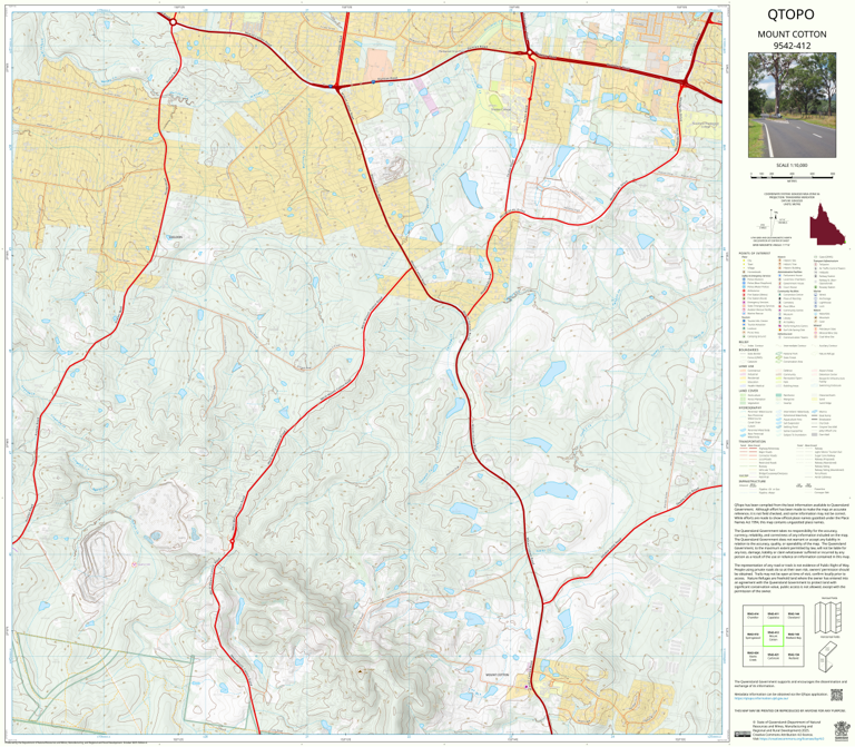 Mount Cotton (9542-412) Map by Department of Natural Resources and ...