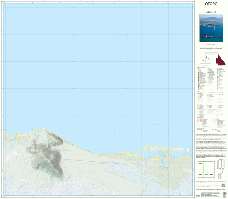 Mount Curlewis (8458-221) Map by Department of Natural Resources and ...
