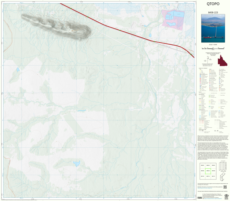 Mount Curlewis (8458-223) Map by Department of Natural Resources and ...