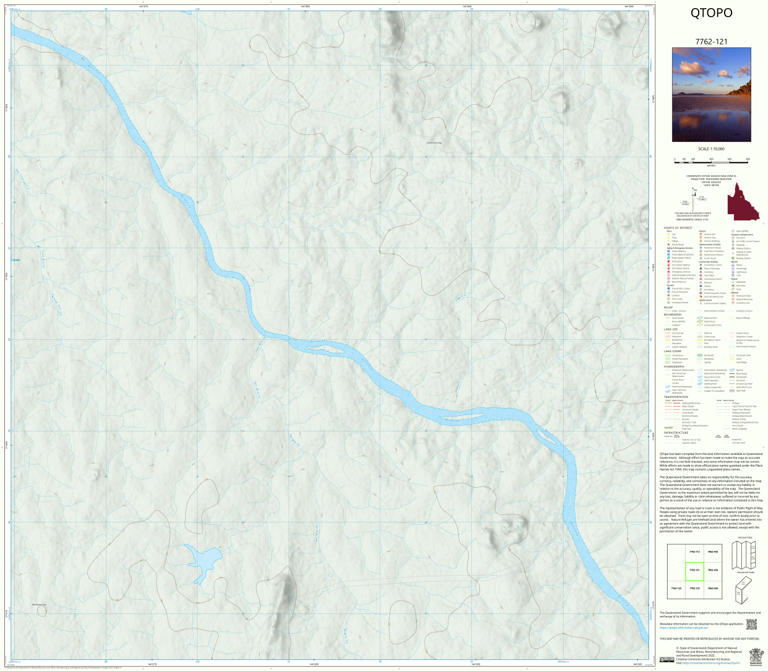 Mount Emu (7762-121) Map by Department of Natural Resources and Mines ...