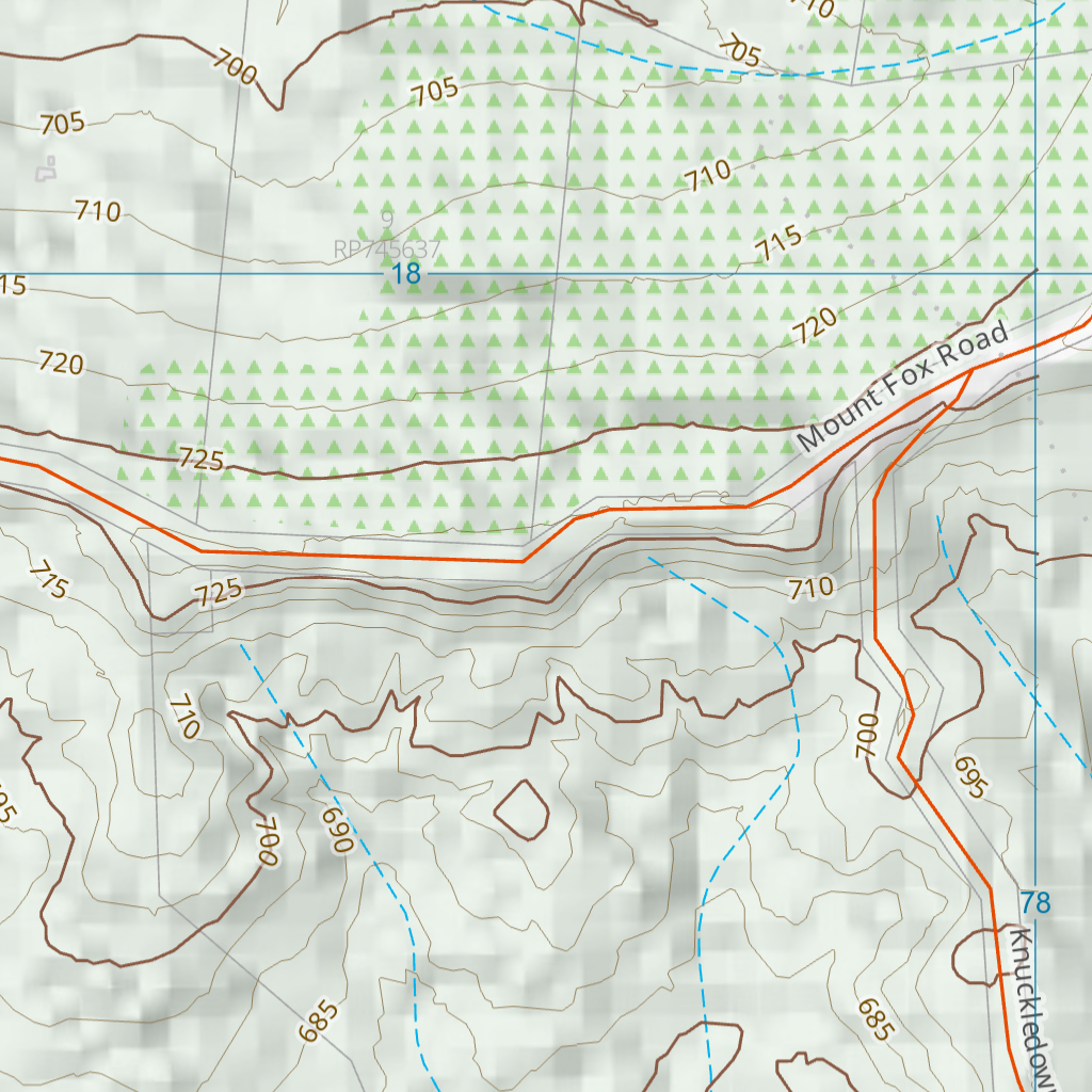 Mount Fox (8060-242) Map by Department of Natural Resources and Mines ...