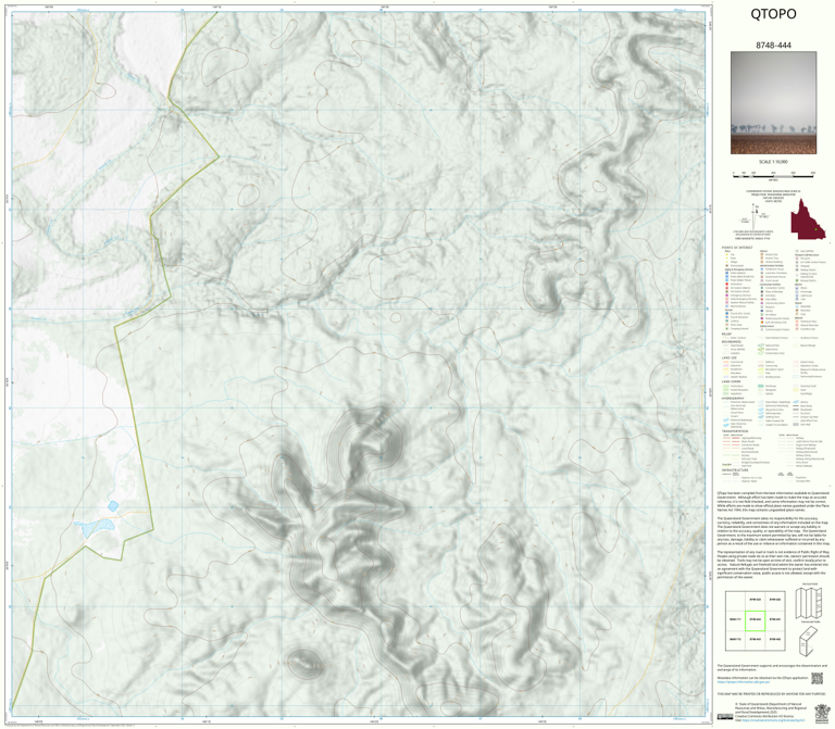 Mount Hope (8748-444) Map by Department of Natural Resources and Mines ...