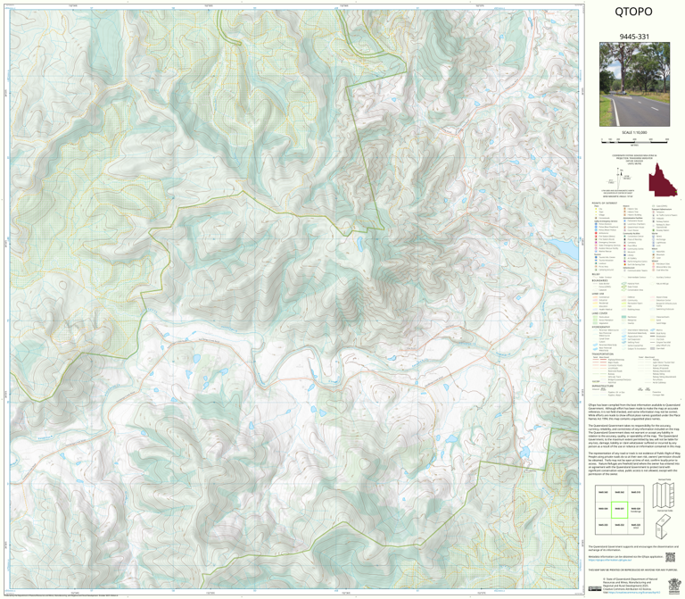 Mount Kandanga (9445-331) Map by Department of Natural Resources and ...