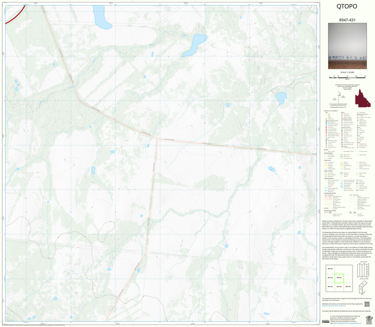 Mount Ox (8947-431) Map by Department of Natural Resources and Mines ...
