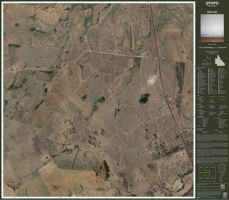 Mount Ox (8947-443i) Map by Department of Natural Resources and Mines ...