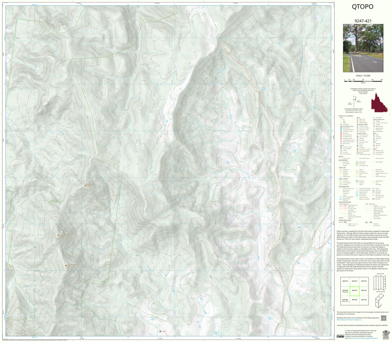 Mount Perry (9247-421) Map by Department of Natural Resources and Mines ...