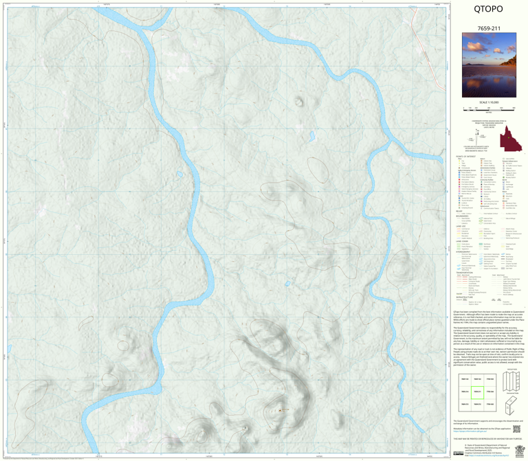 Mount Rous (7659-211) Map by Department of Natural Resources and Mines ...
