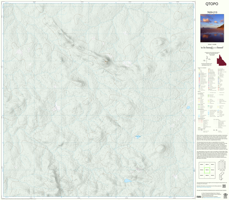 Mount Rous (7659-213) Map by Department of Natural Resources and Mines ...
