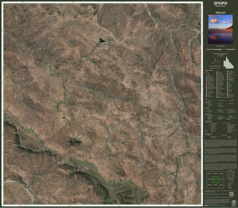 Mount Rous (7659-231i) Map by Department of Natural Resources and Mines ...