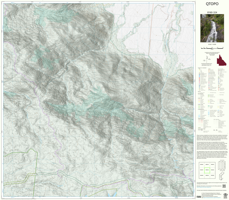 Mount Spec (8160-324) Map by Department of Natural Resources and Mines ...