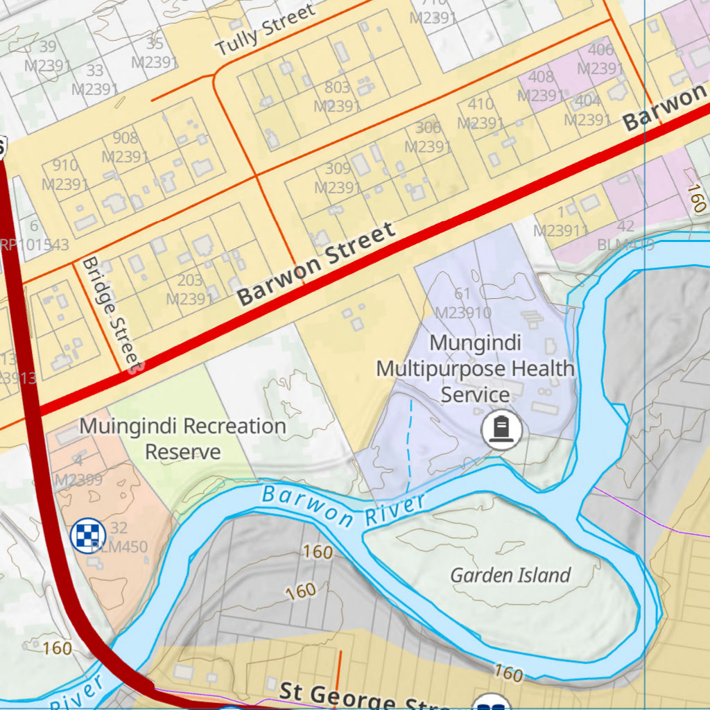 Mungindi (8640-222) Map by Department of Natural Resources and Mines ...