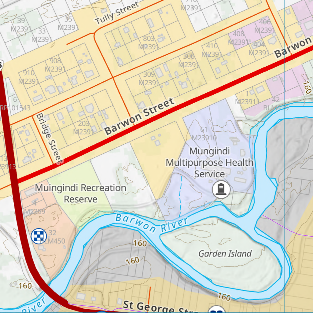 Mungindi (8640-222) Map by Department of Natural Resources and Mines ...
