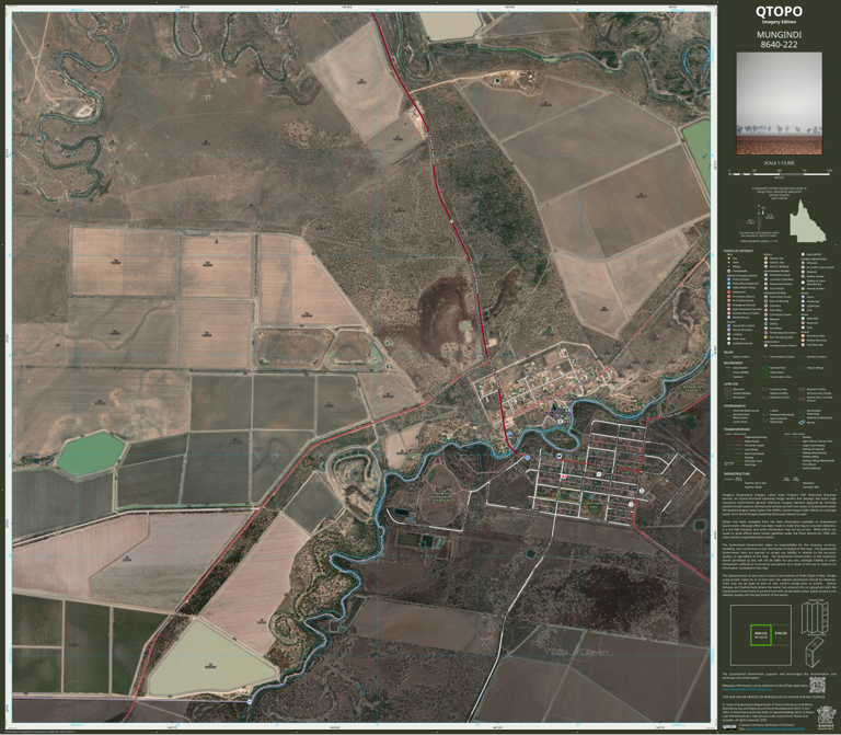 MUNGINDI (8640-222i) Map by Department of Natural Resources and Mines ...