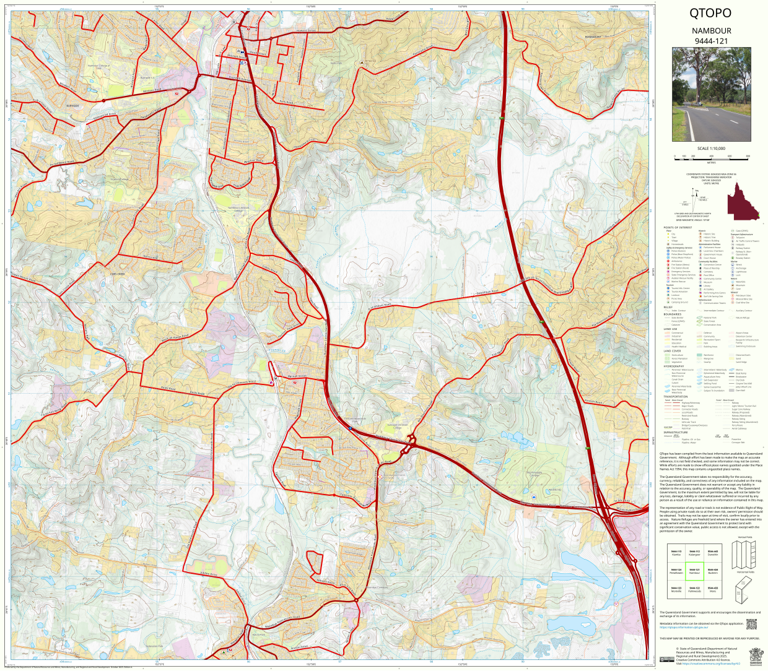 Nambour (9444-121) Map by Department of Natural Resources and Mines ...