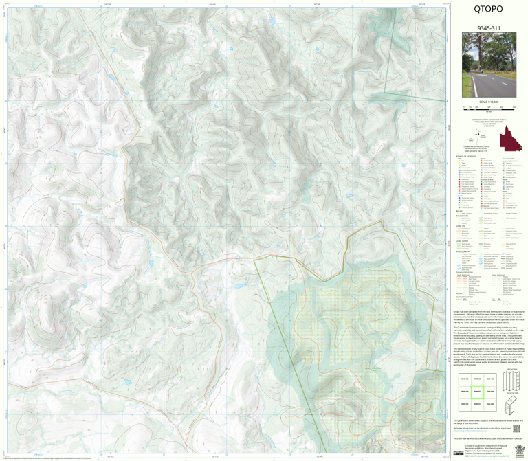 Pearson (9345-311) Map by Department of Natural Resources and Mines ...