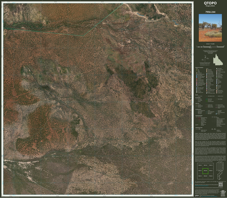 Pentland (7956-244i) Map by Department of Natural Resources and Mines ...