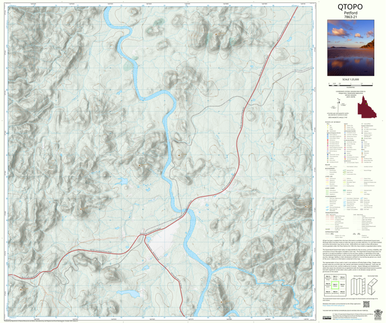 Petford (7863-21) Map by Department of Natural Resources and Mines ...