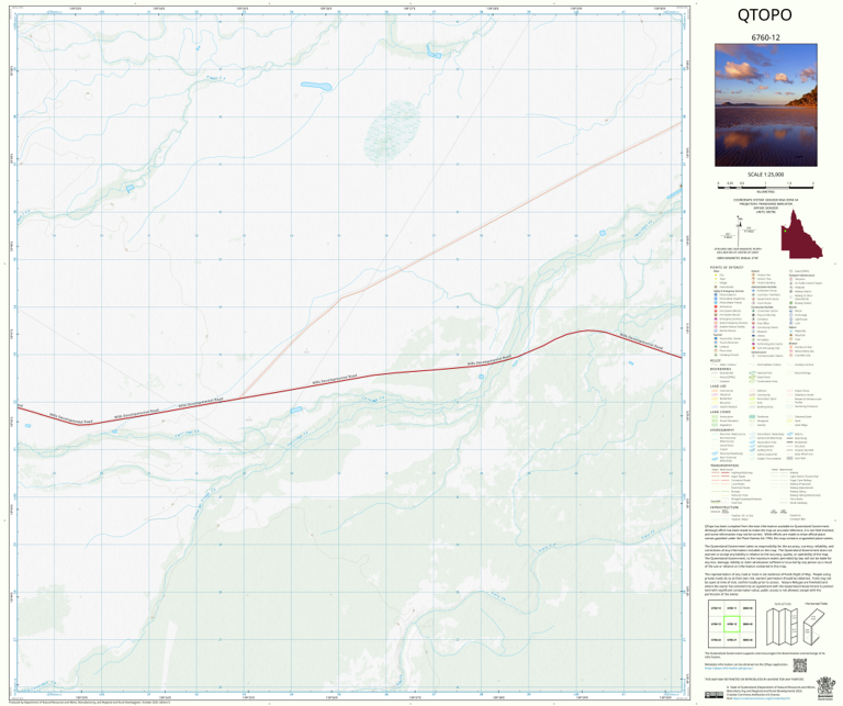 Planet Downs (6760-12) Map by Department of Natural Resources and Mines ...