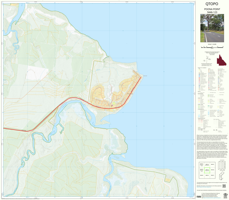 Poona Point (9446-123) Map by Department of Natural Resources and Mines ...