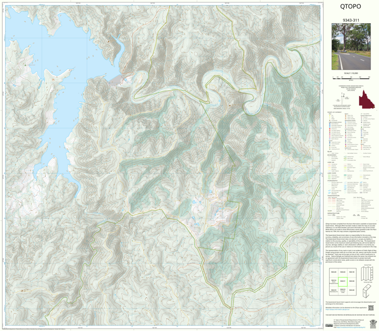 Ravensbourne (9343-311) Map by Department of Natural Resources and ...