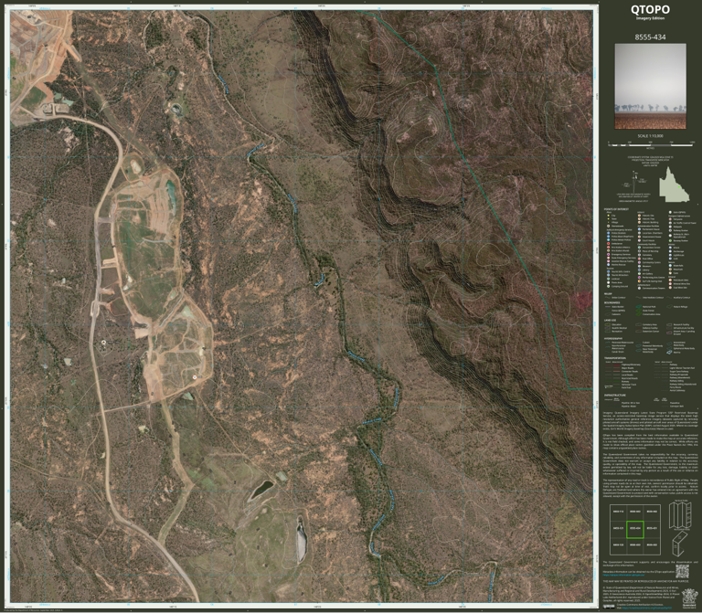 Redcliffe Tableland (8555-434i) Map by Department of Natural Resources ...