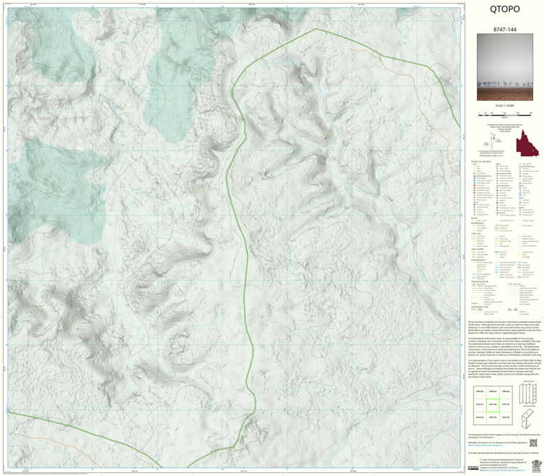 Reedy Creek (8747-144) Map by Department of Natural Resources and Mines ...