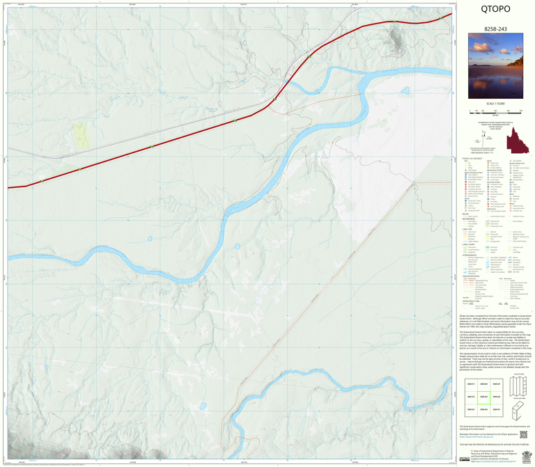 Reid River (8258-243) Map by Department of Natural Resources and Mines ...