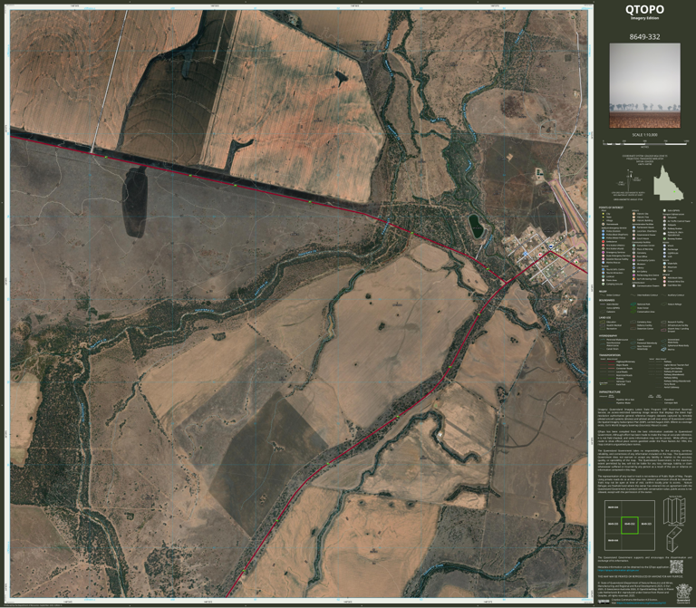 Rolleston (8649-332i) Map by Department of Natural Resources and Mines ...