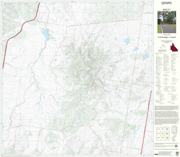 Rosevale (9342-211) Map by Department of Natural Resources and Mines ...