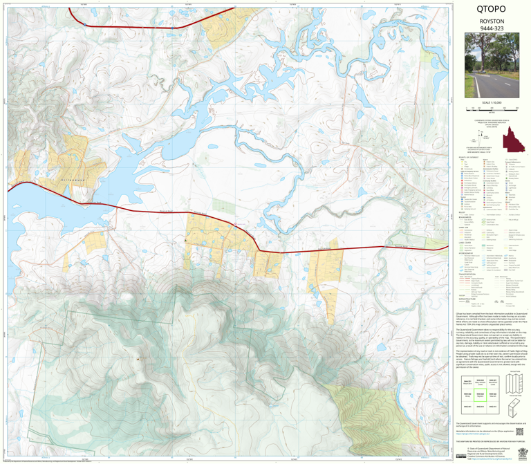 Royston (9444-323) Map by Department of Natural Resources and Mines ...