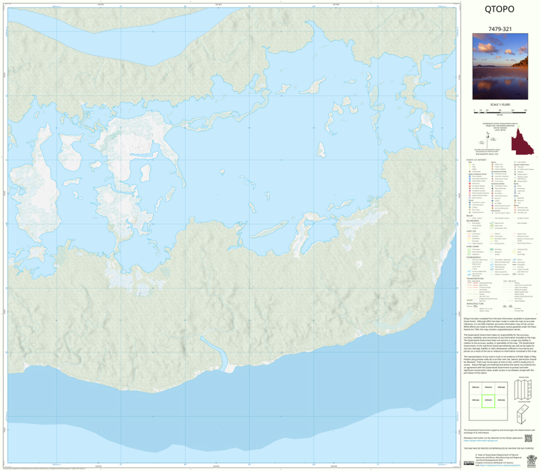 Saibai (7479-321) Map by Department of Natural Resources and Mines ...