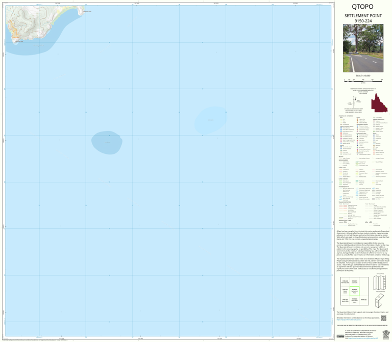 Settlement Point (9150-224) Map by Department of Natural Resources and ...