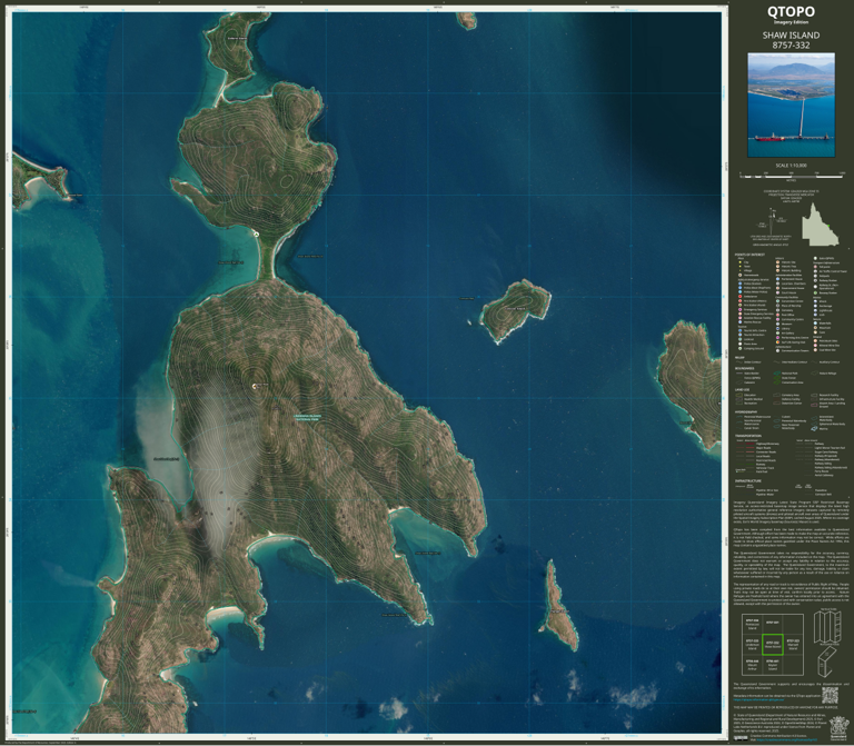 SHAW ISLAND (8757-332i) Map by Department of Natural Resources and ...