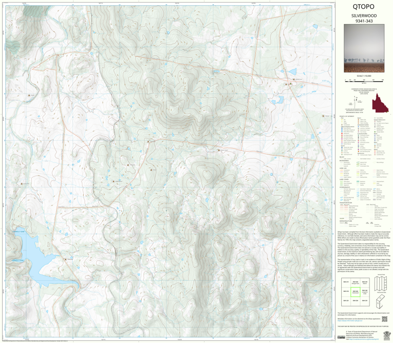 Silverwood (9341-343) Map by Department of Natural Resources and Mines ...