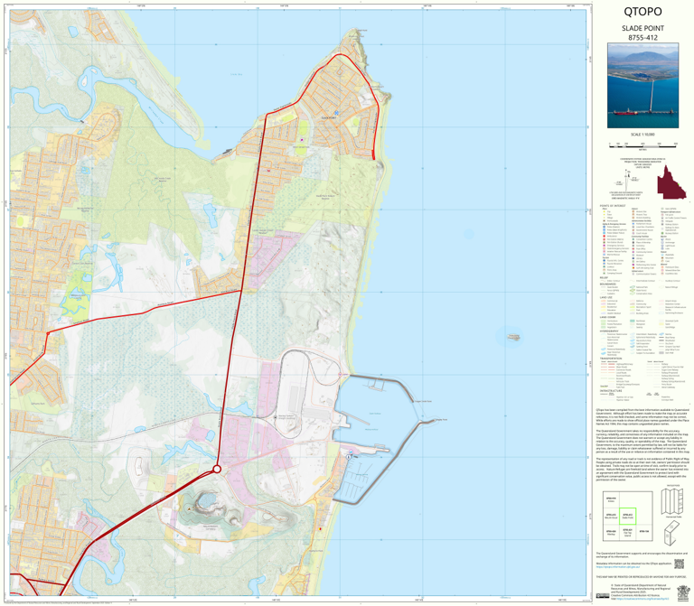 Slade Point (8755-412) Map by Department of Natural Resources and Mines ...