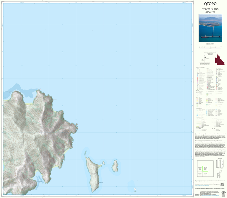 St Bees Island (8756-221) Map by Department of Natural Resources and ...