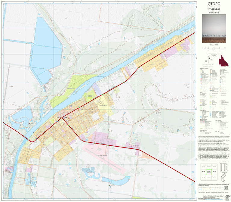 St George (8641-441) Map by Department of Natural Resources and Mines ...