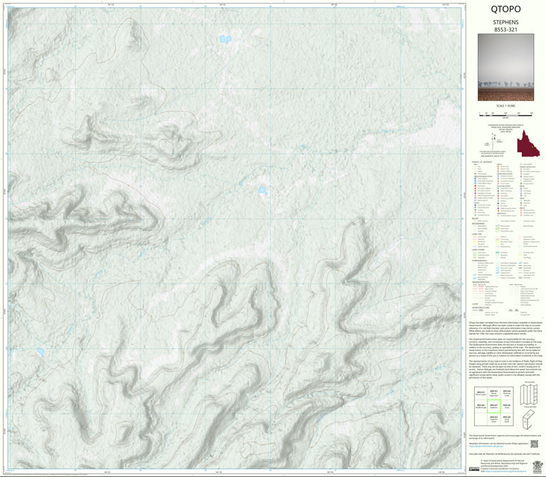 Stephens (8553-321) Map by Department of Natural Resources and Mines ...