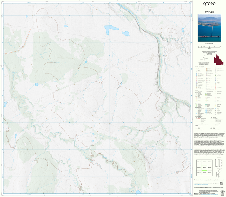 Styx (8852-412) Map by Department of Natural Resources and Mines ...