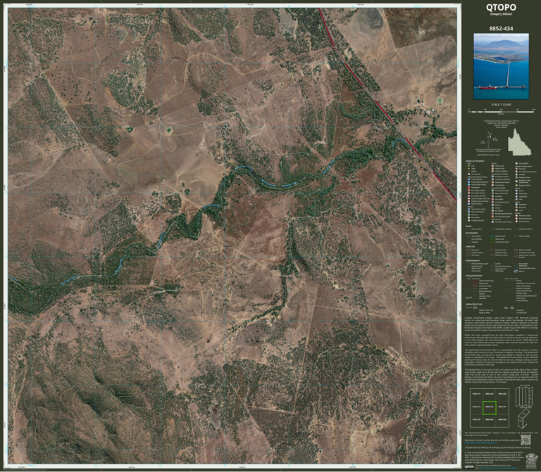 Styx (8852-434i) Map by Department of Natural Resources and Mines ...