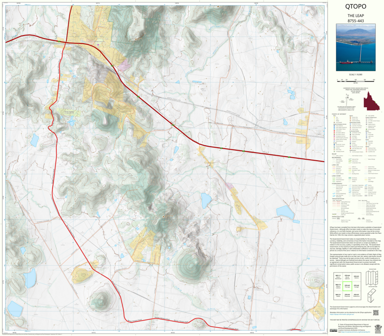 The Leap (8755-443) Map by Department of Natural Resources and Mines ...
