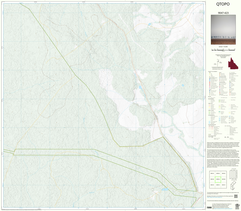 Tireen (9047-423) Map by Department of Natural Resources and Mines ...