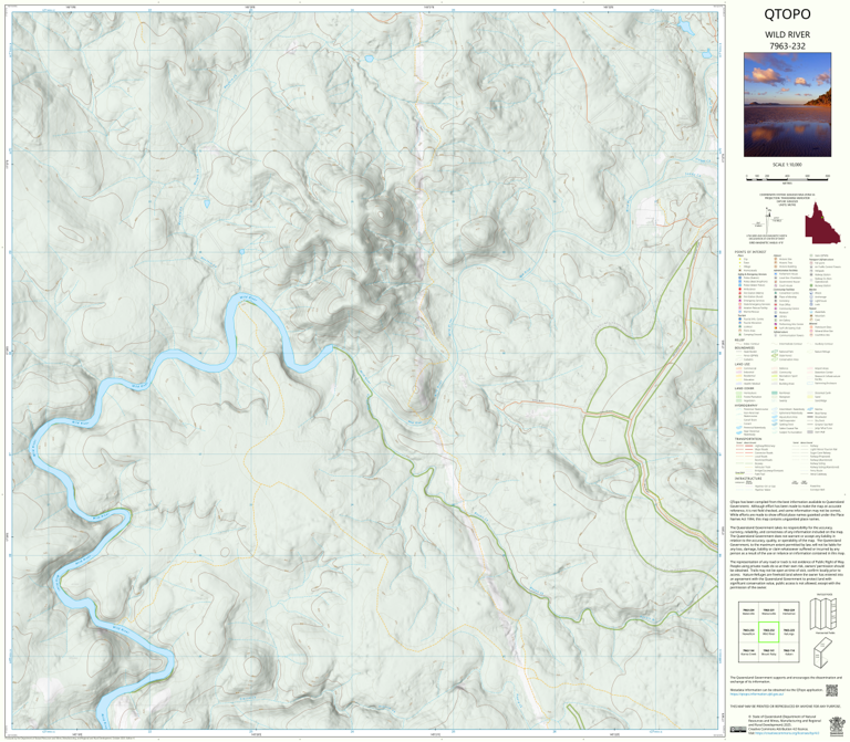 Wild River (7963-232) Map by Department of Natural Resources and Mines ...