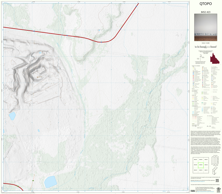 Wolfang (8452-423) Map by Department of Natural Resources and Mines ...