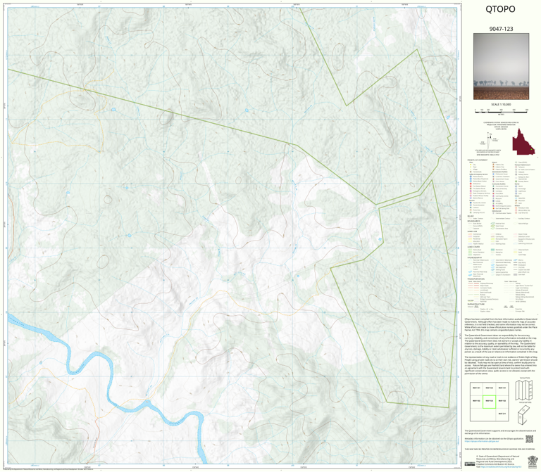 Wuruma Dam (9047-123) Map by Department of Natural Resources and Mines ...