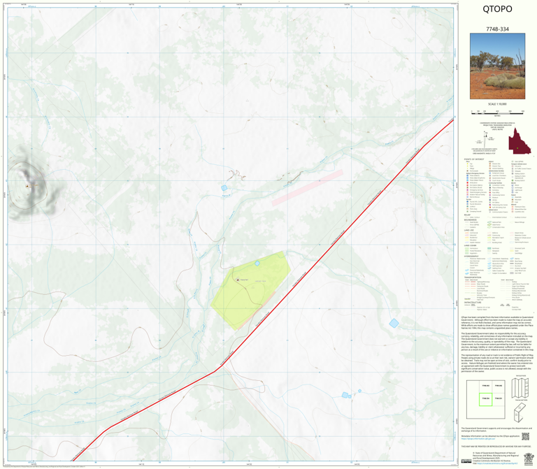 Yaraka (7748-334) Map by Department of Natural Resources and Mines ...