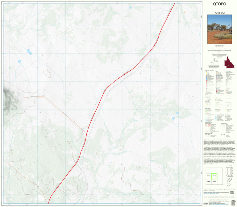 Yaraka (7748-342) Map by Department of Natural Resources and Mines ...